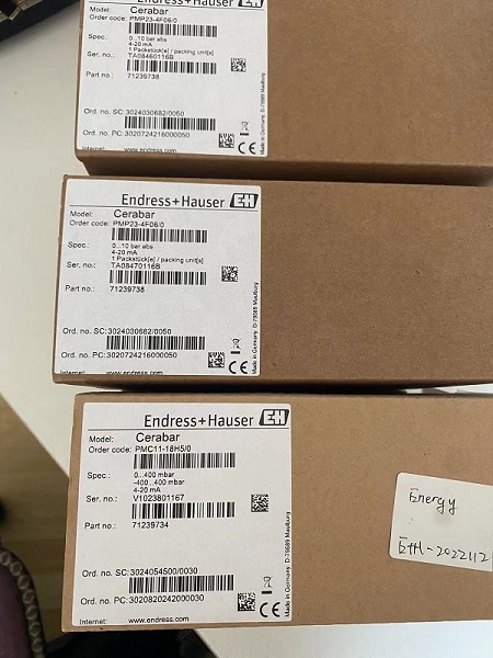 25bar 2.5MPa E&H Instrument Absolute And Gauge Pressure Cerabar PMP23