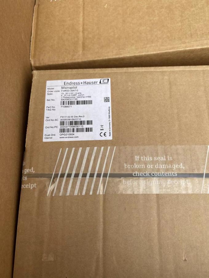 Radar Measurement Time Of Flight Endress Hauser Micropilot FMR50-39A7/0