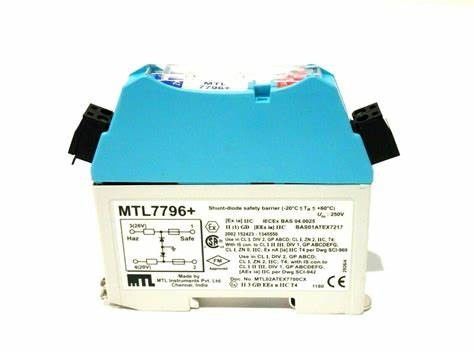 MTL7796+ MTL Zener Safety Barrier 24V DC Power SupplyV 3-wire Transmitters