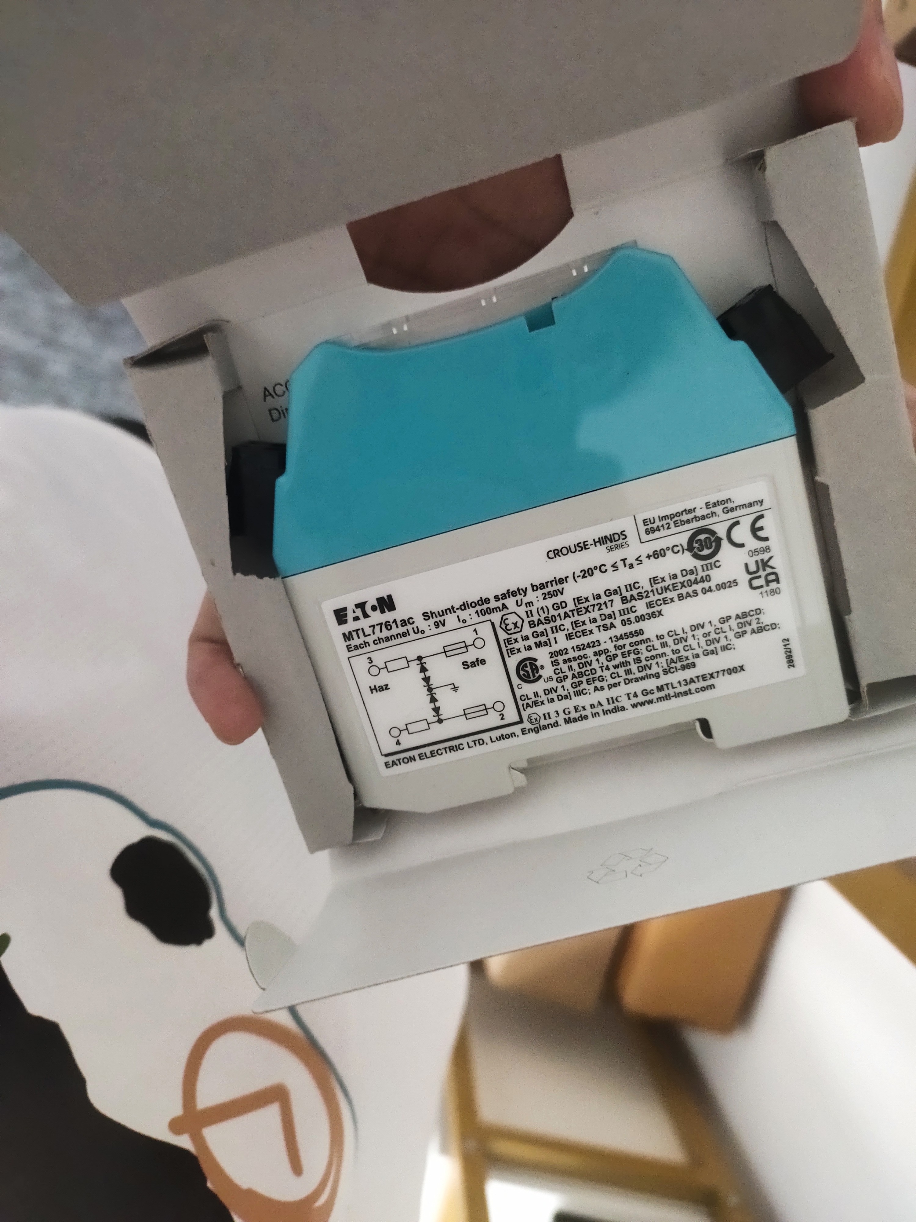 MTL7761ac MTLTL Instruments Proximity Detector Interface Zener Style ...